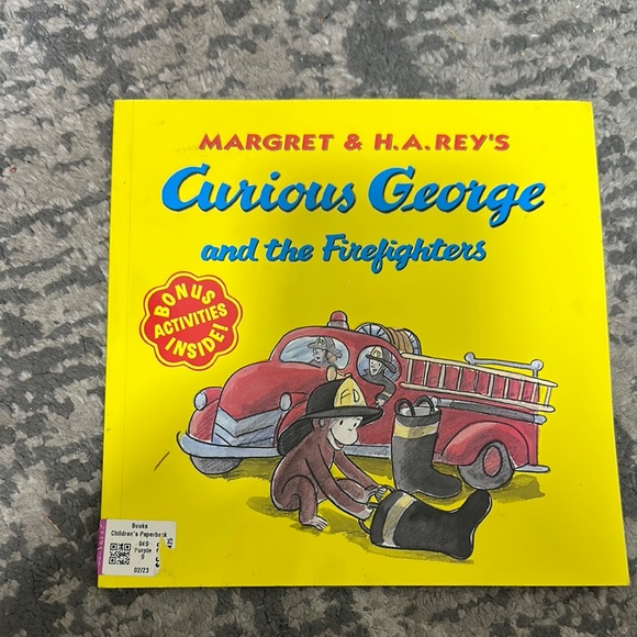 Scholastic | Toys | Curious George And The Firefighters Book | Poshmark